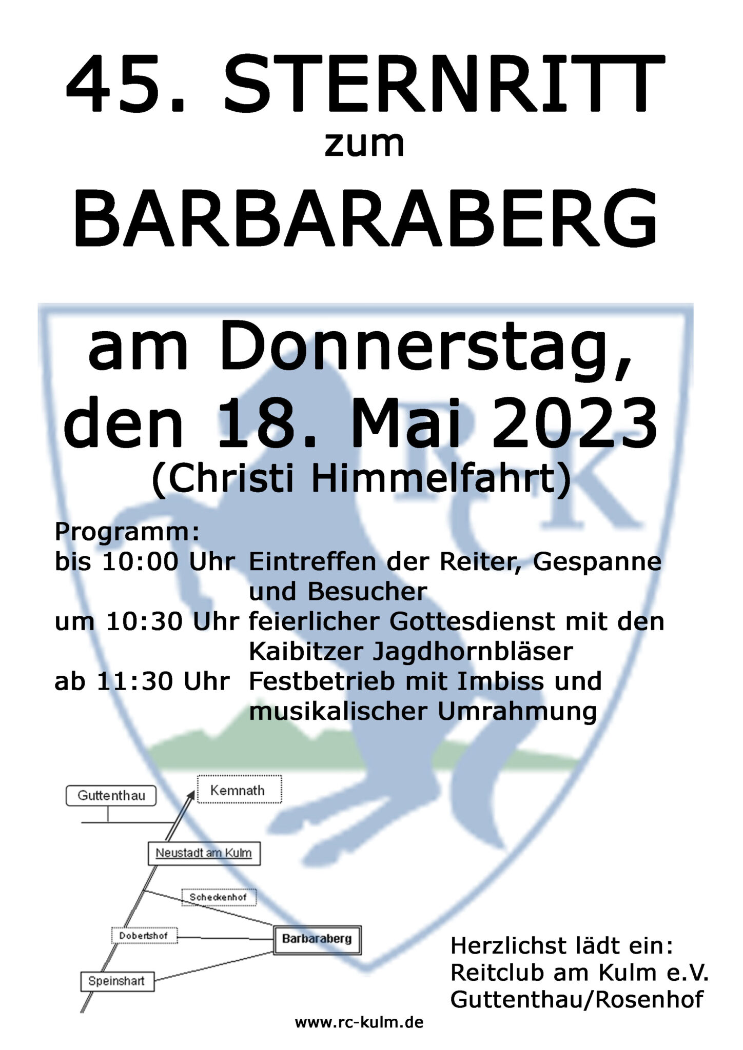 45. Sternritt zum Barbaraberg | Reitclub am Kulm e.V.